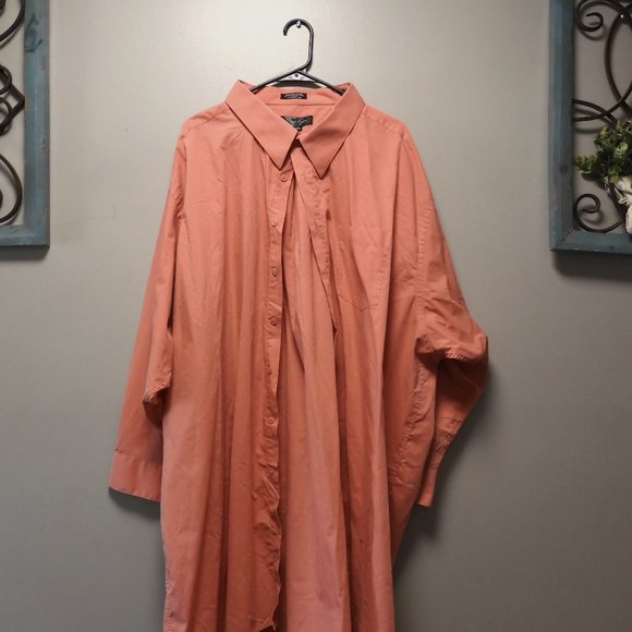 New Gen | Shirts | New Gen 22 3435 Long Sleeve Dress Shirt Orange ...